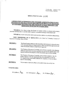 Resolution 2026-005 - Sycamore Township